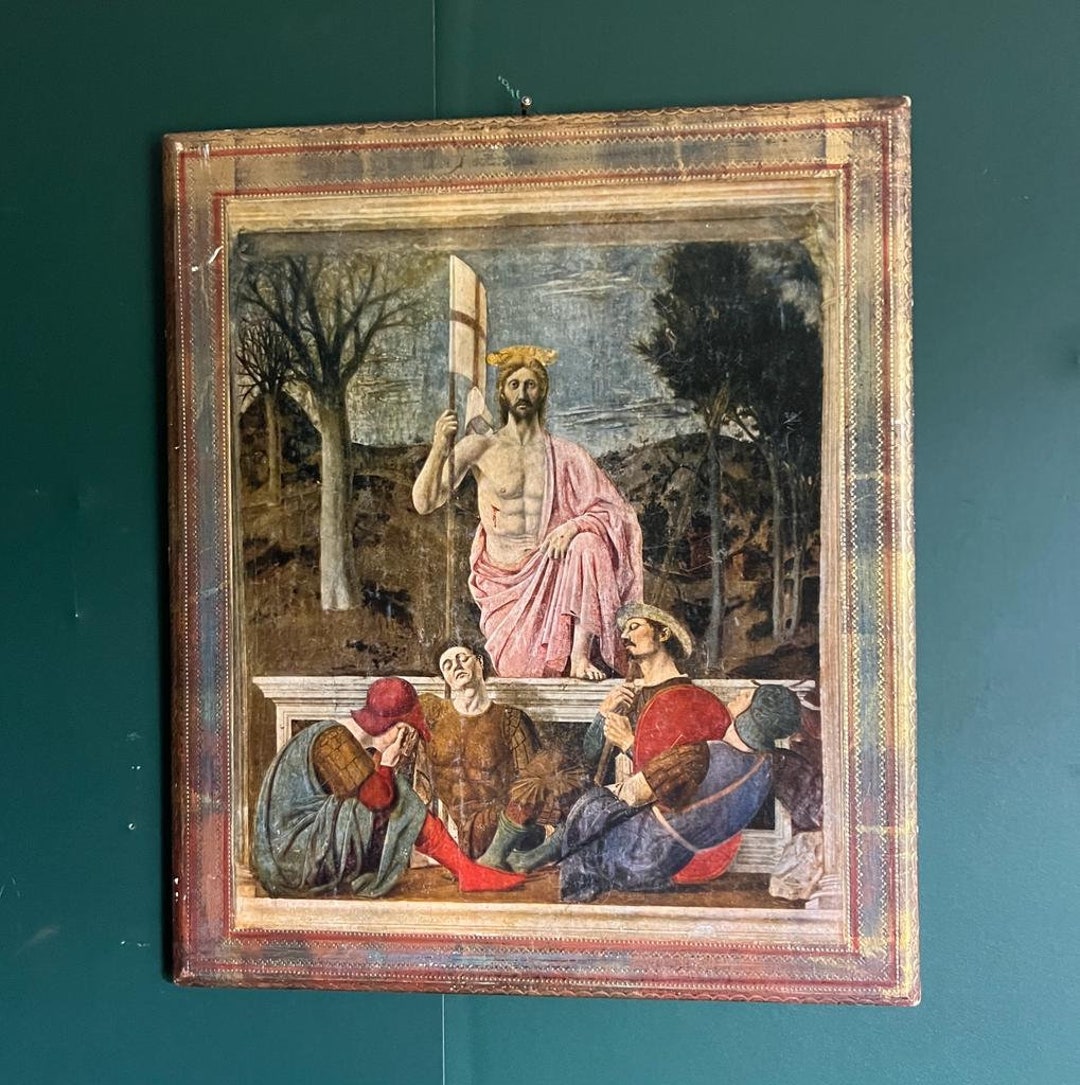 Antique Religious Jesus Resurrection Piero Della Francesca Art Print ...