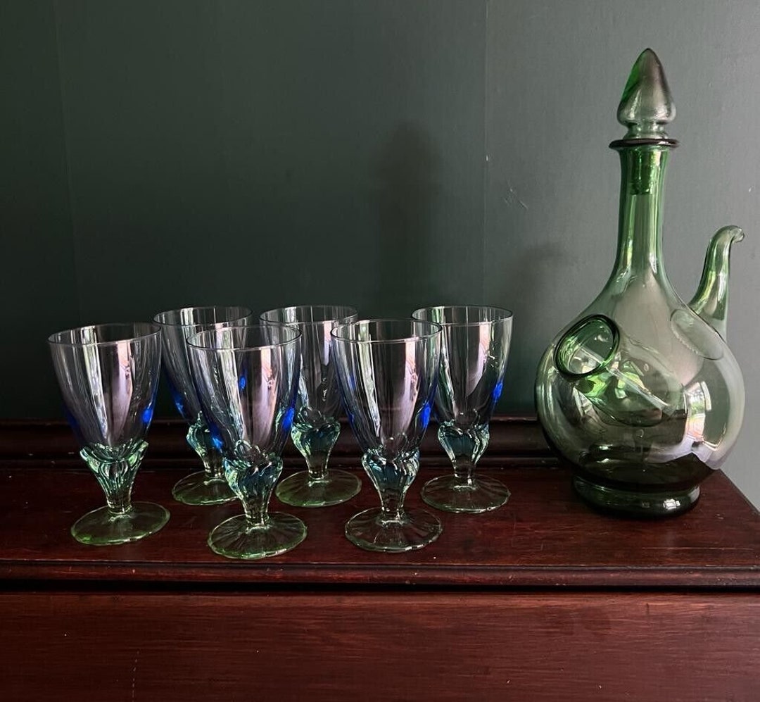Bormioli Rocco Bahia Art Nouveau Glass Set - Etsy