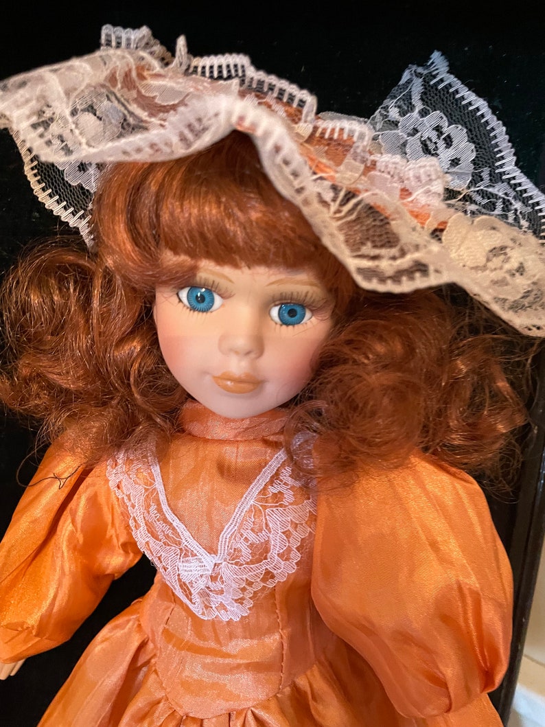 Vintage Ashley Belle Collection Doll In Dark Wooden Glass Case Etsy