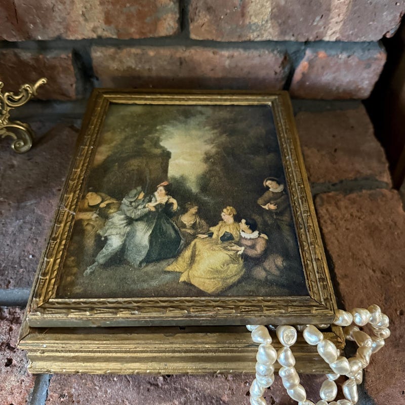 Painted Rococo Mirror - Etsy