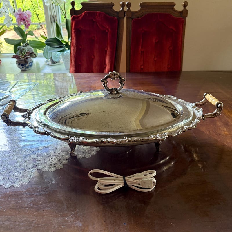 Silver Buffet Server - Etsy