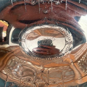 Antique Silver Plated Victorian Repousse Centerpiece Bowl Cleopatra ...