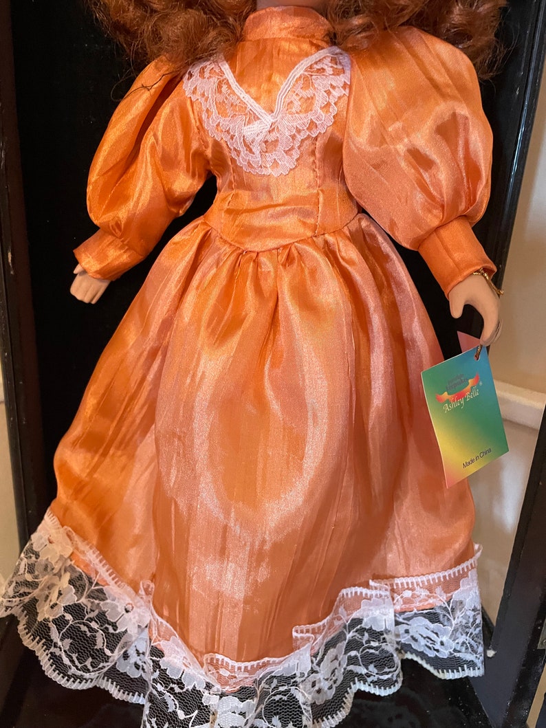 Vintage Ashley Belle Collection Doll In Dark Wooden Glass Case Etsy