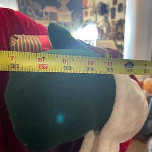 Vintage Life Size Santa Claus Figure Intricate Red and White Suit ...