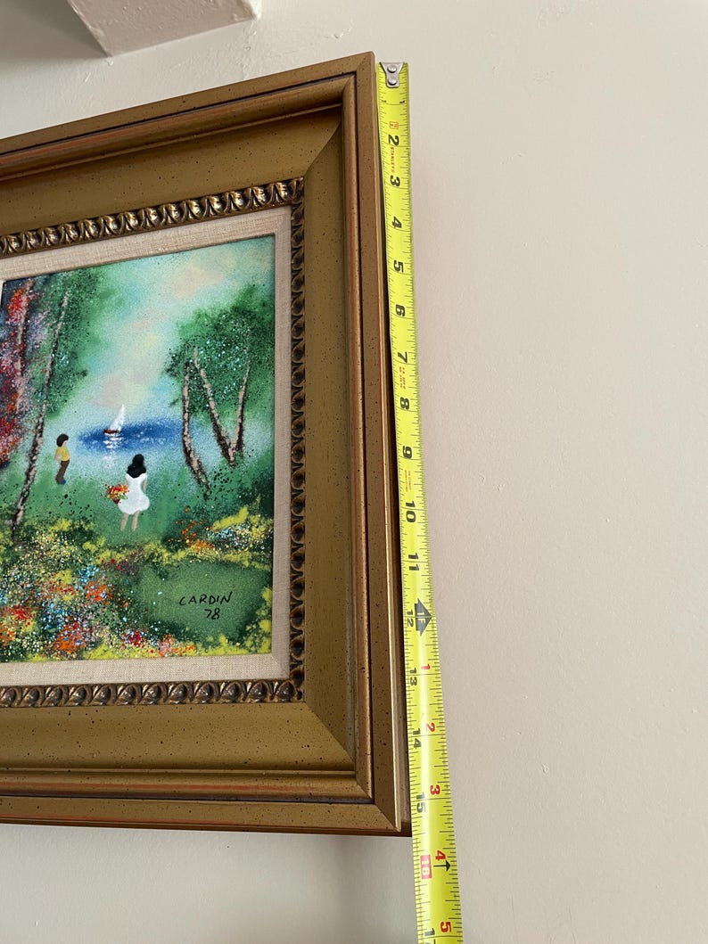 Louis Cardin Signed Original 1978 Artwork Framed Impressionist Painting ...