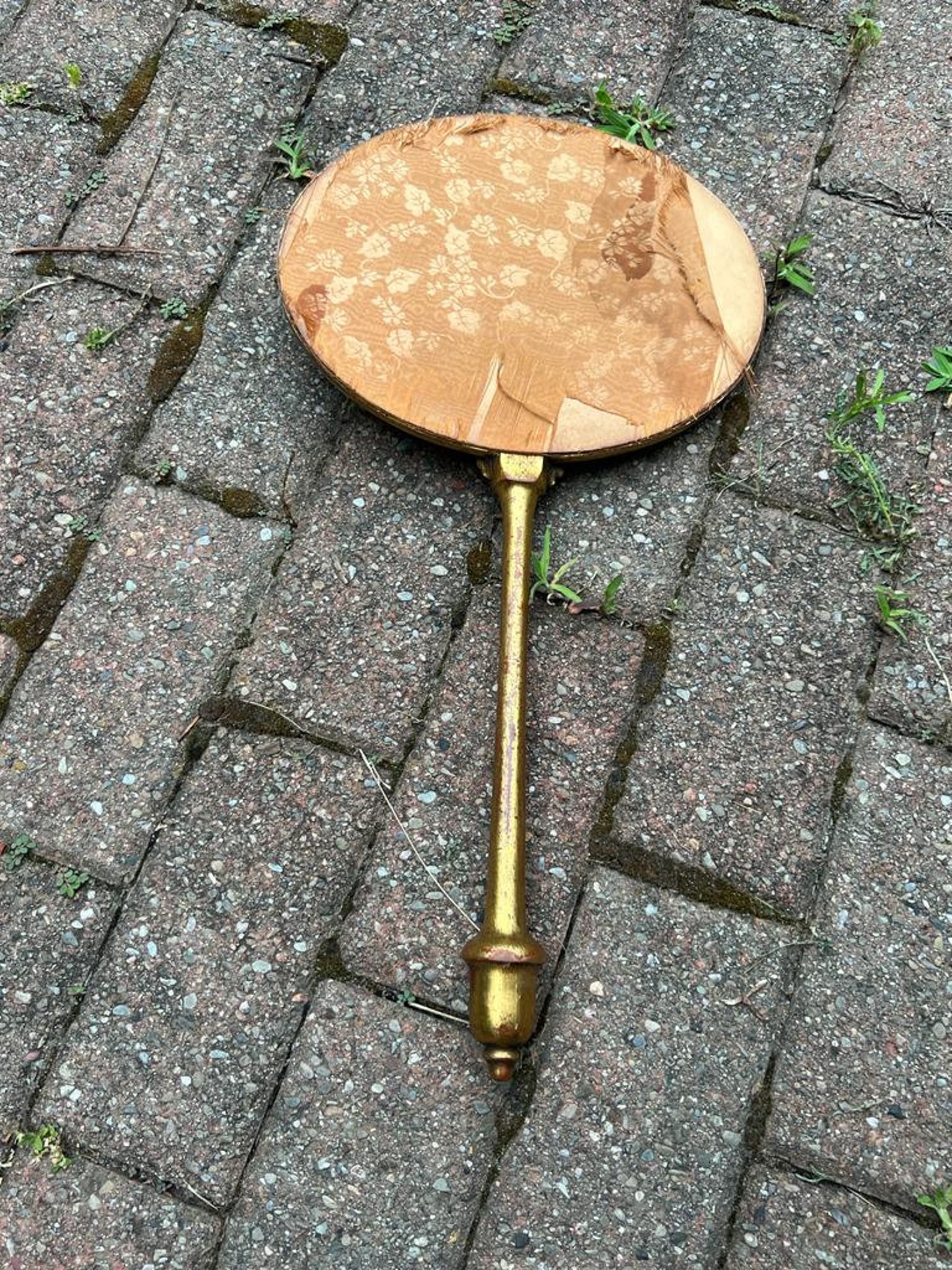 Antique Hand Mirror Ornate Vanity Handled Oval Wood Mirror - Etsy