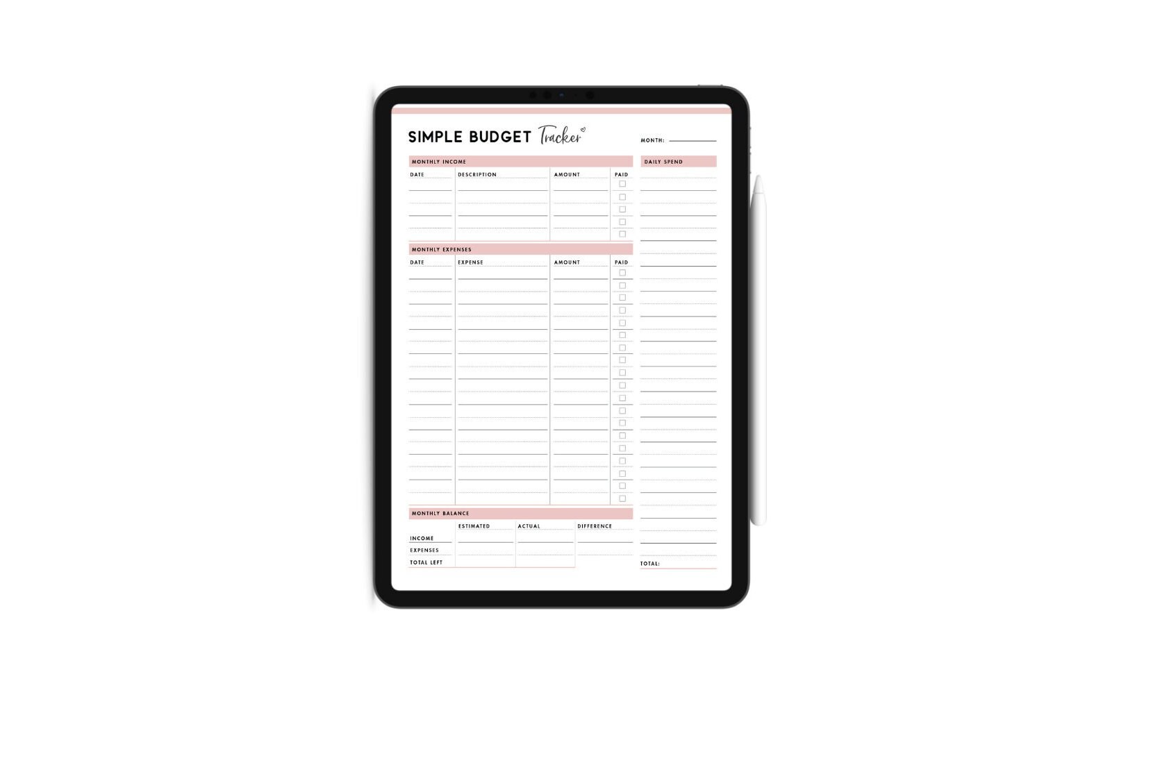 Digital Budget Planner, Finance Tracker, Finance Planner, Digital ...