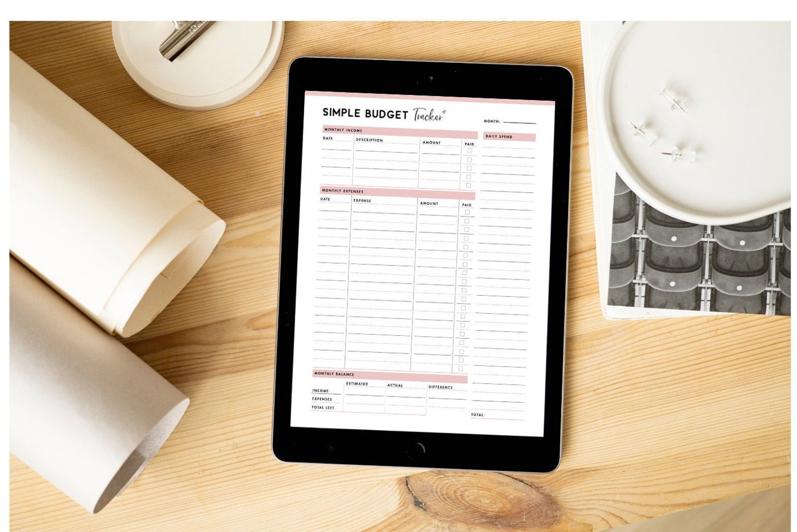 Digital Budget Planner, Finance Tracker, Finance Planner, Digital ...