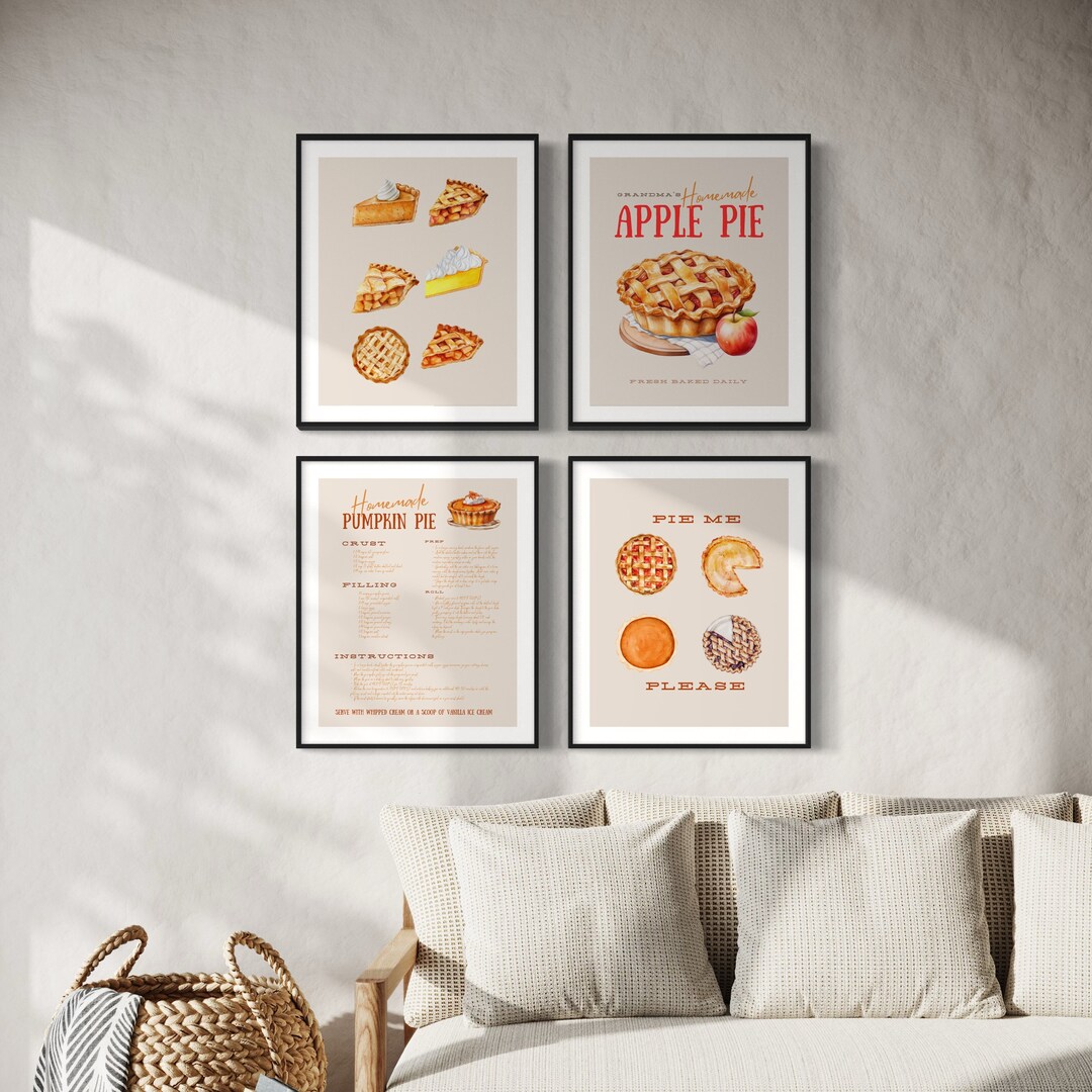 Pie Me Please - Pie Variety Set of 4 - Holiday Seasonal Grandma's Pie ...