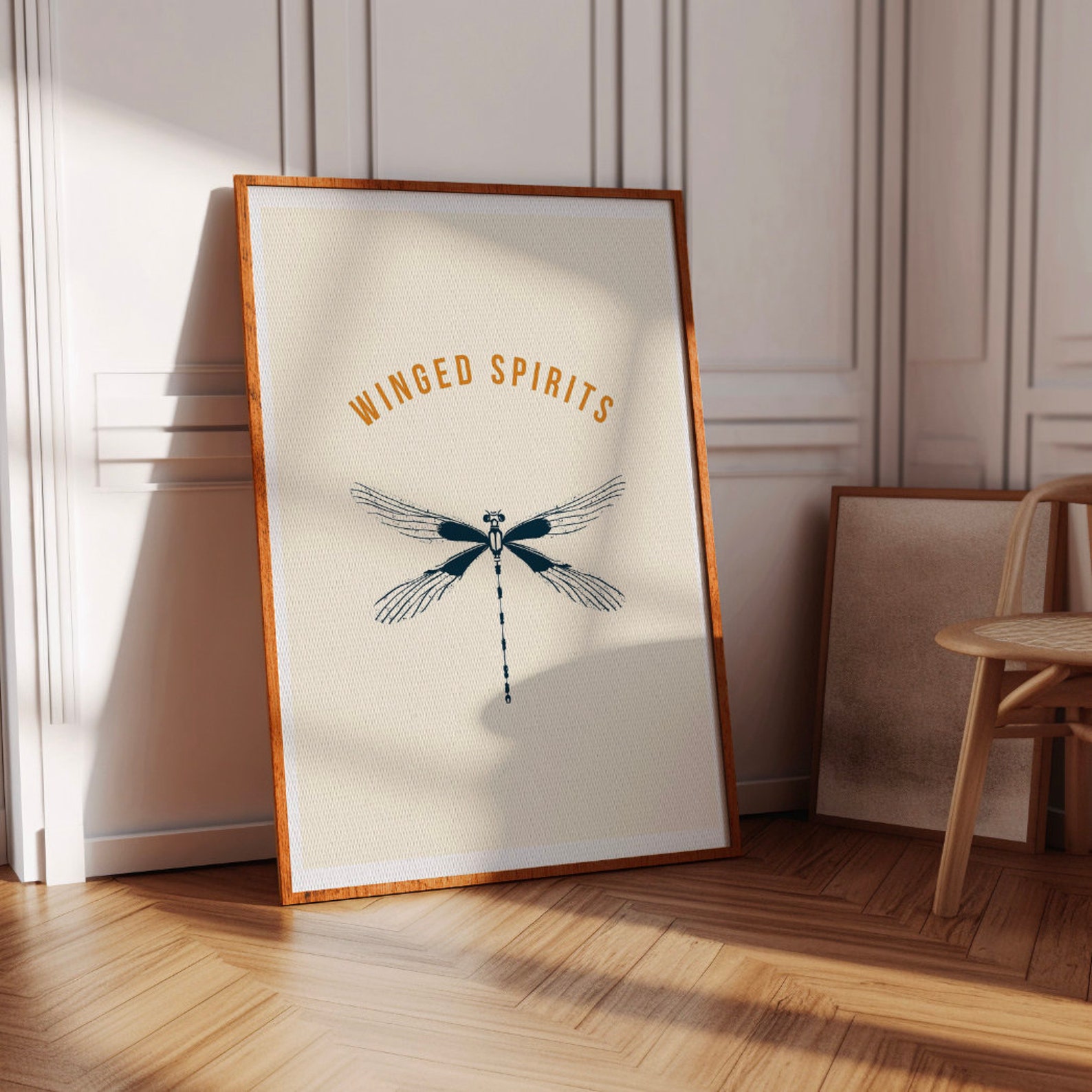 Winged Spirits - Simple Modern Winged Insect Art - Butterflies, Bees ...