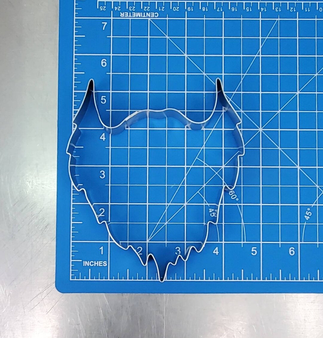 Metal Cookie Cutter Beard Customcookiecuttersusa.aquare.site - Etsy