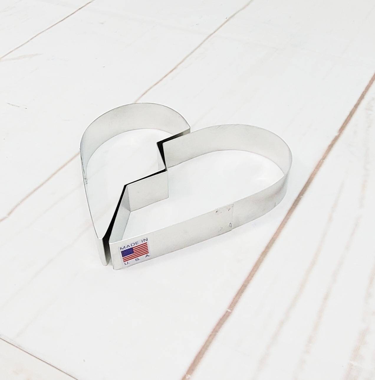 Broken Heart Metal Cookie Cutter 2 part | Etsy