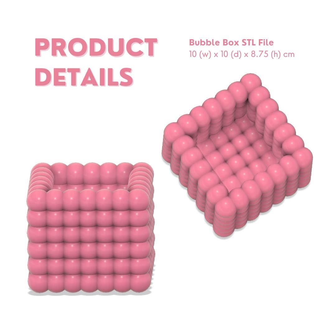 Bubble Box STL File - DIGITAL FILE for 3D Printing - Etsy