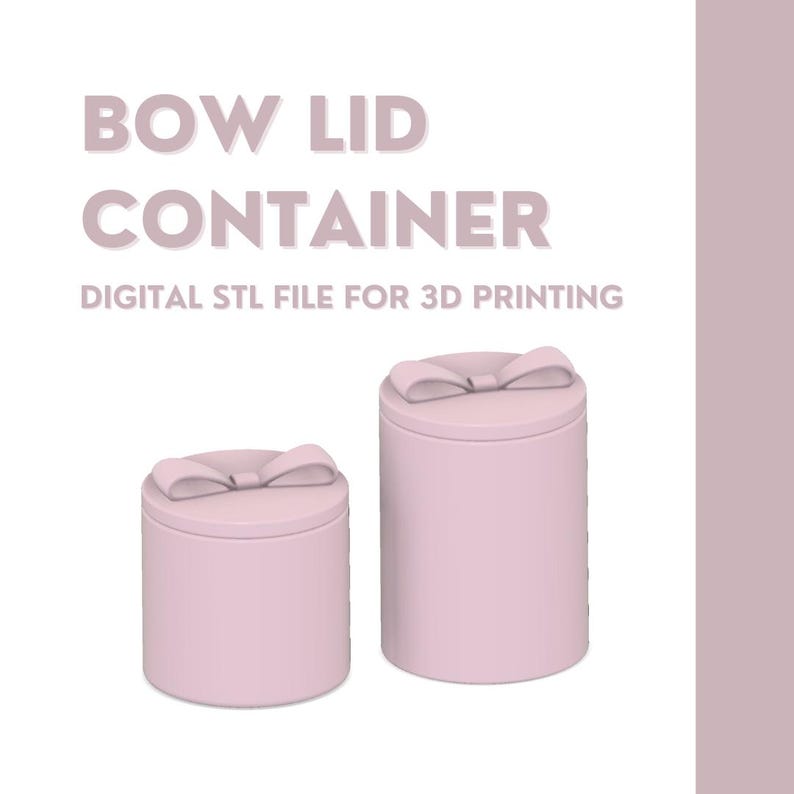 Bow Container STL File - DIGITAL FILE for 3D Printing - Etsy