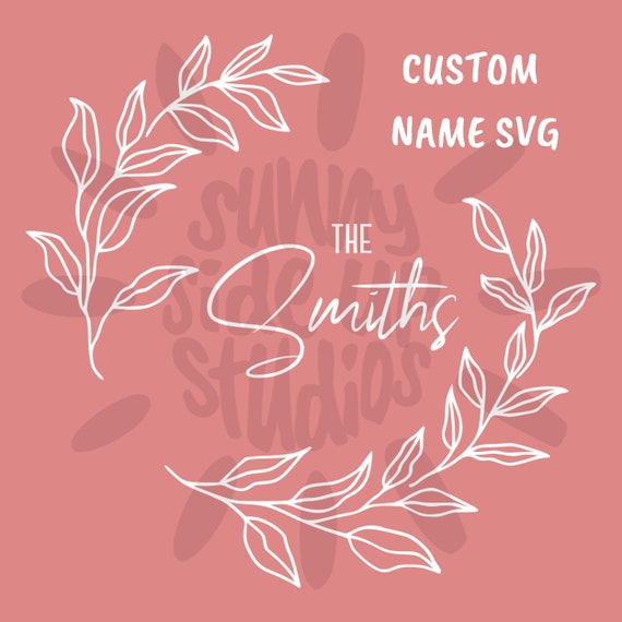 Custom Name Design SVG and PNG - Etsy