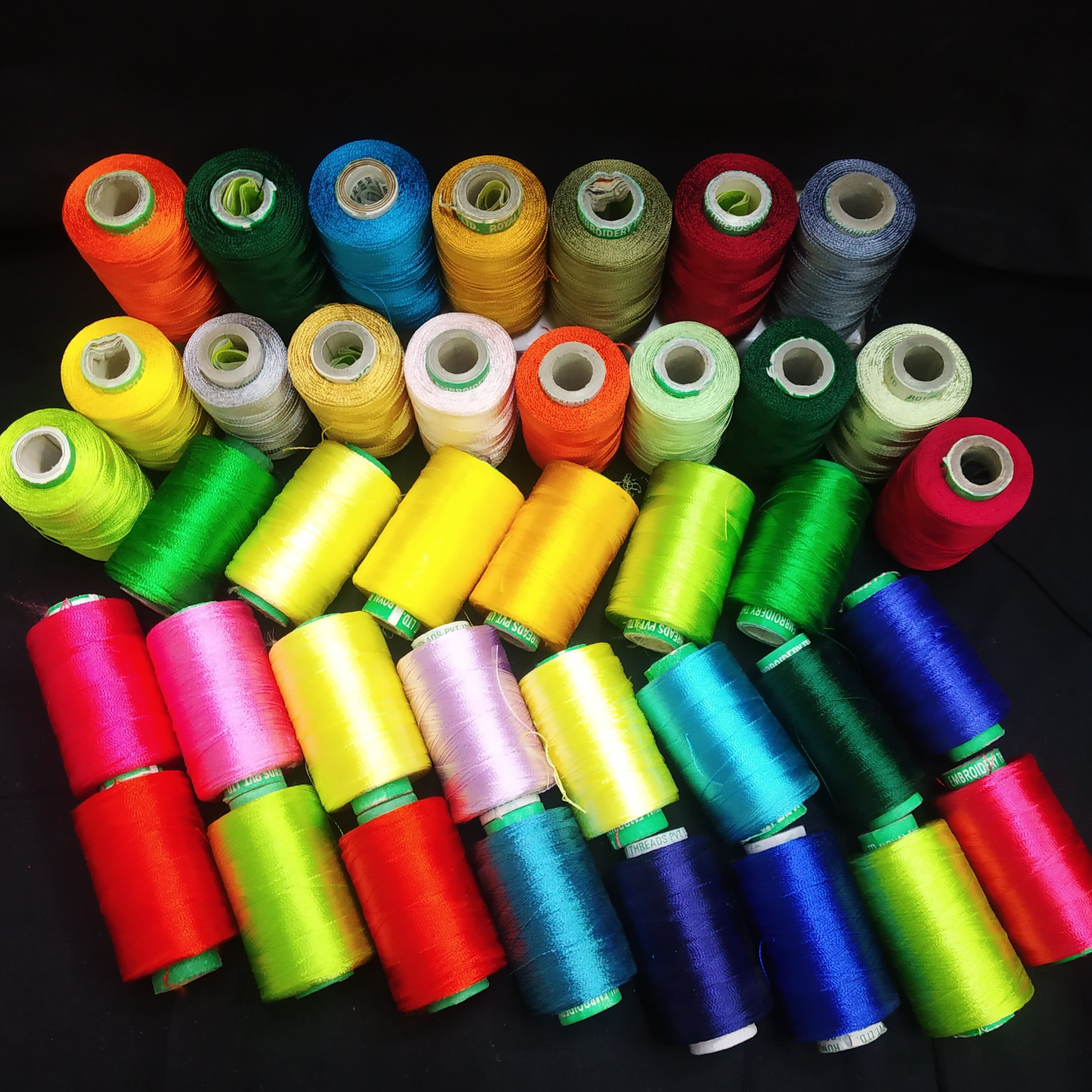 Rayon silk thread Wholesale Spools of Embroidery threads | Etsy