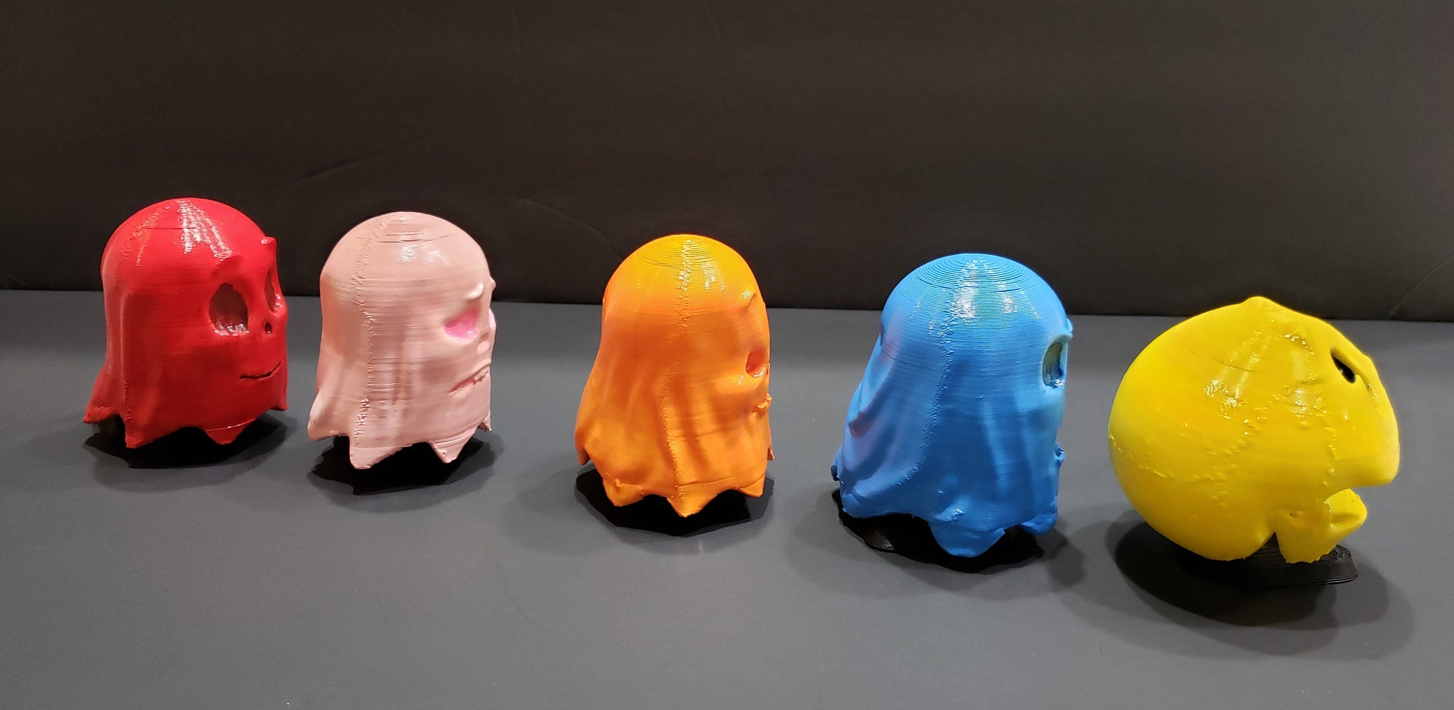 Pac Man Skull and Ghosts - Etsy