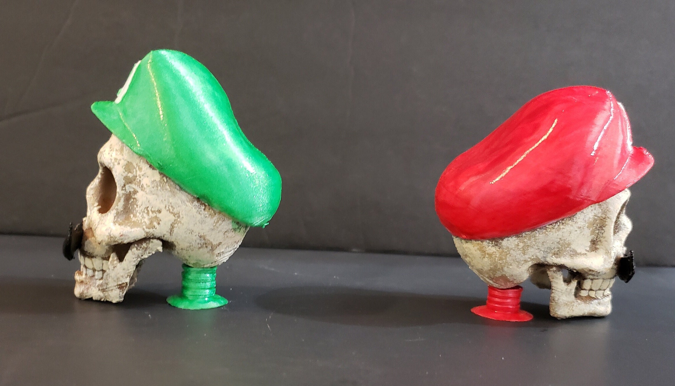 Mario and Luigi Skulls With Bowser - Etsy