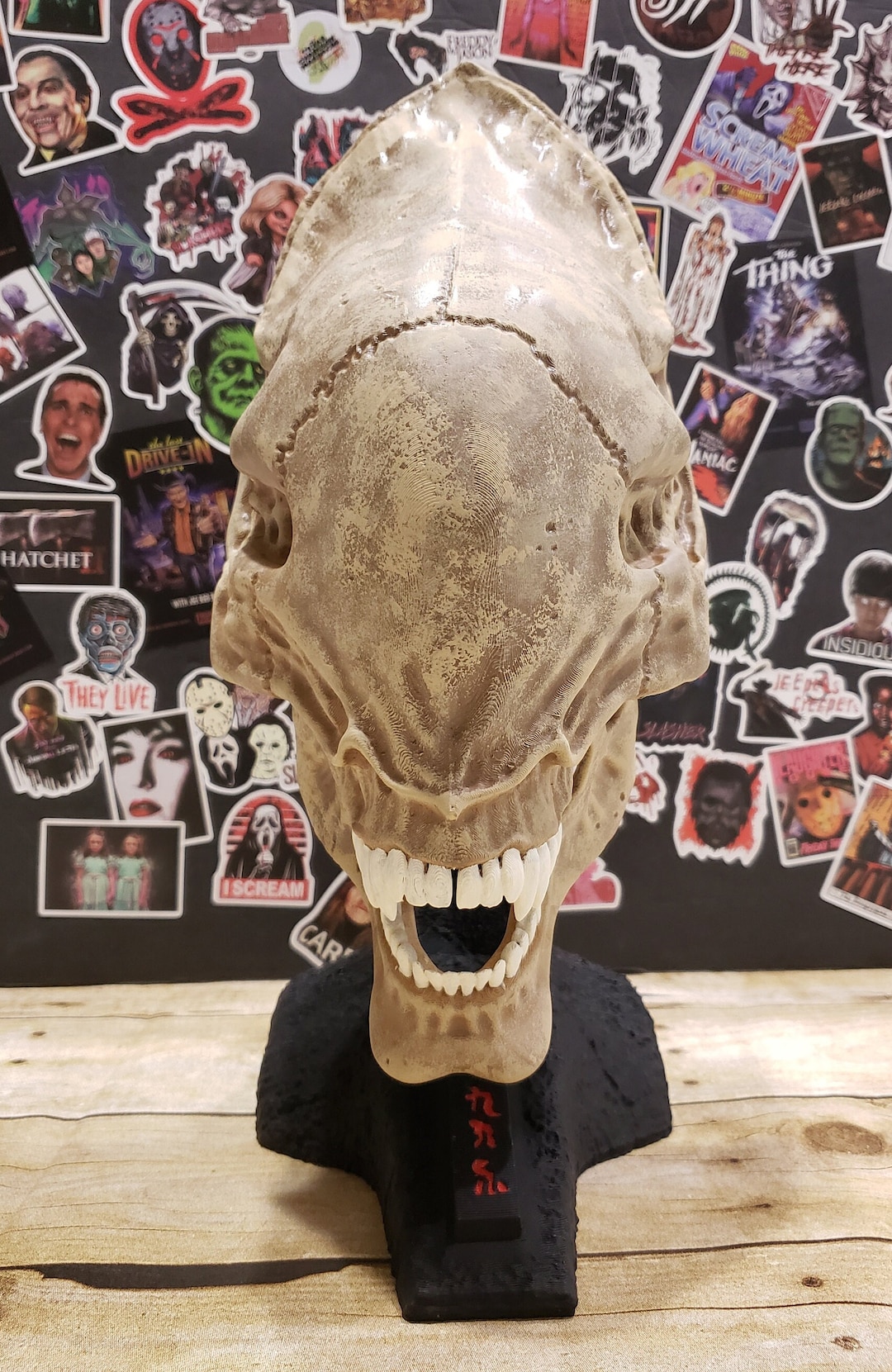 Giant (alien) Xenomorph Skull (front Portion Only)- With Base and Stand ...