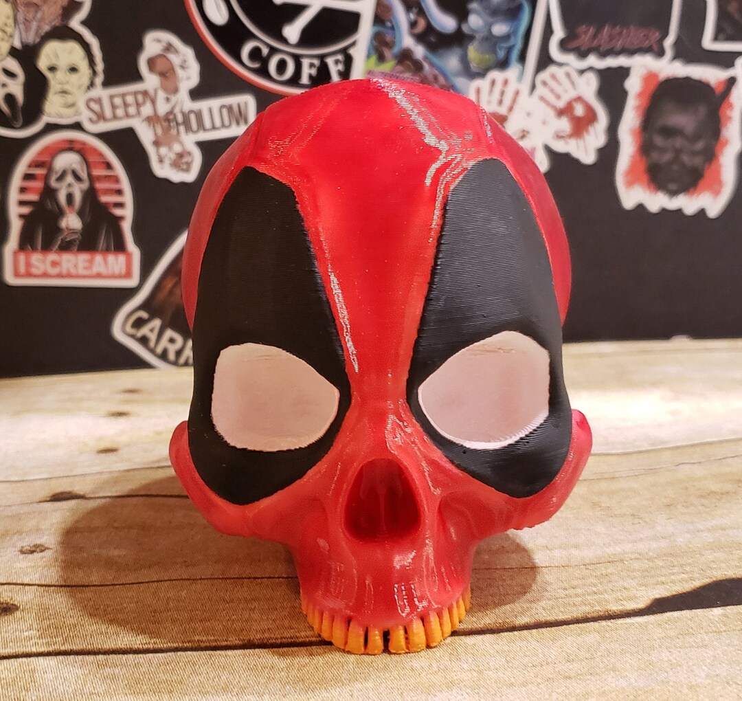 Deadpool Skull- Fan Art - Etsy