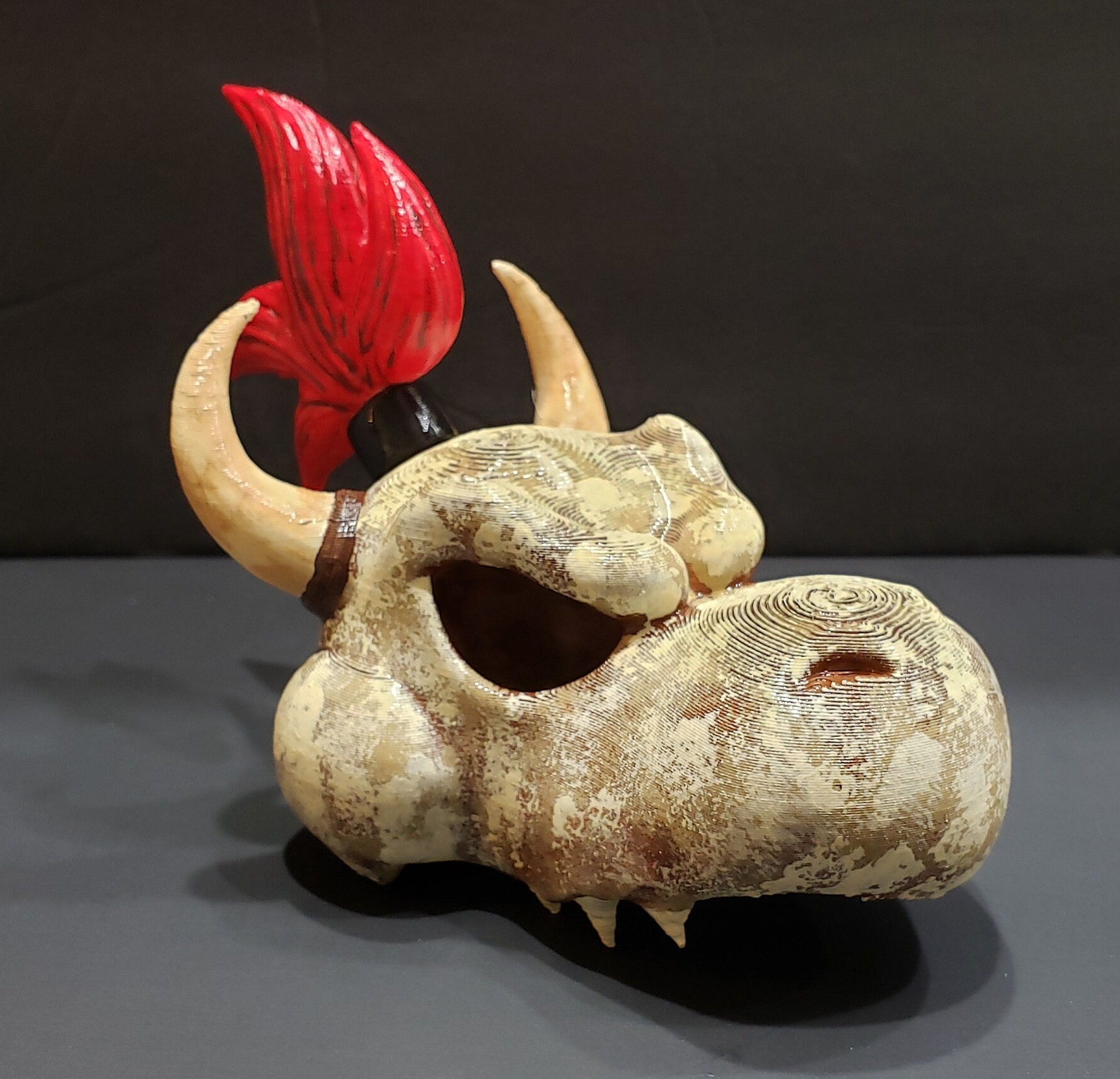 Mario and Luigi Skulls With Bowser - Etsy
