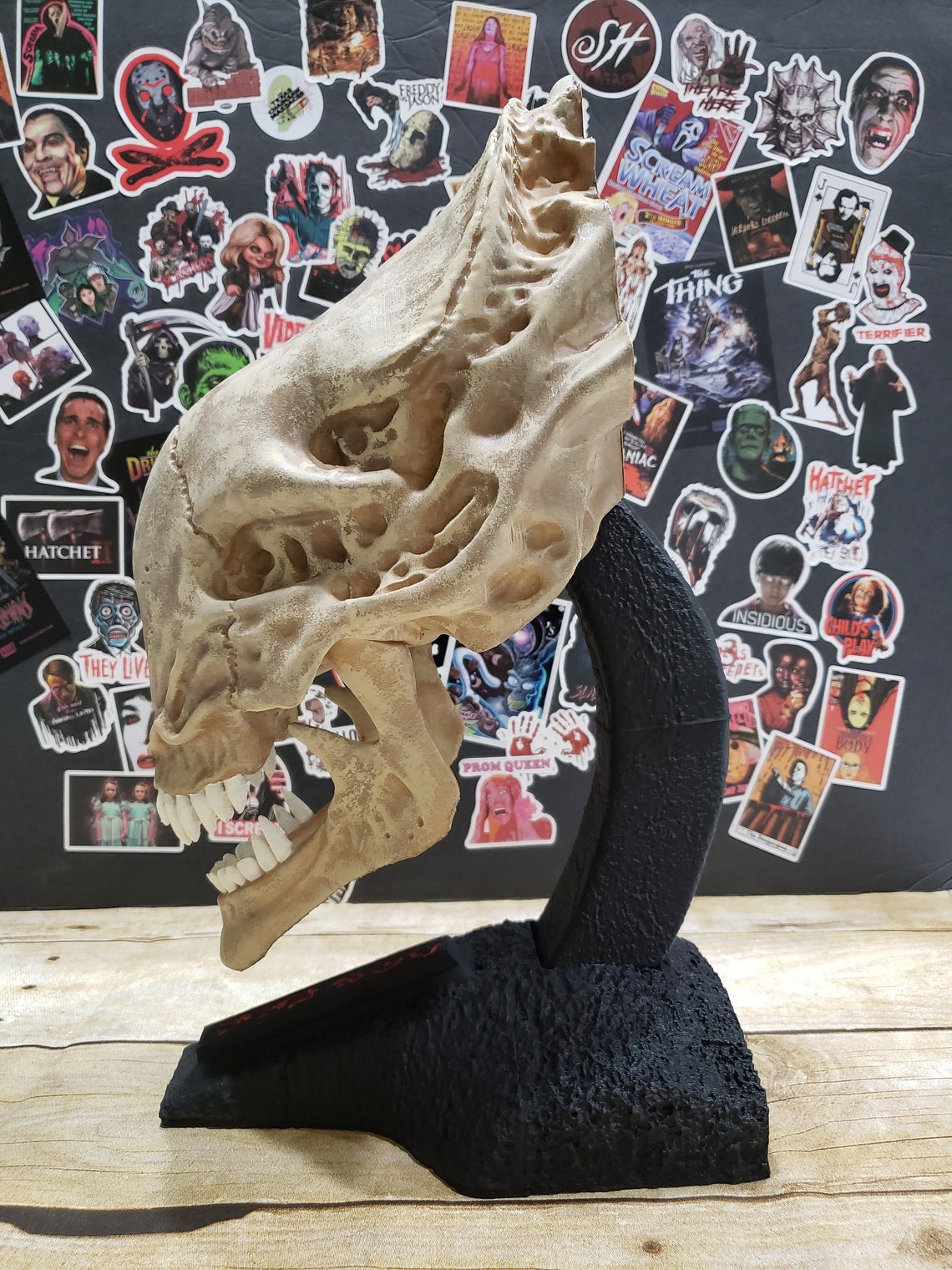 Giant alien Xenomorph Skull front Portion Only With Base and Stand ...