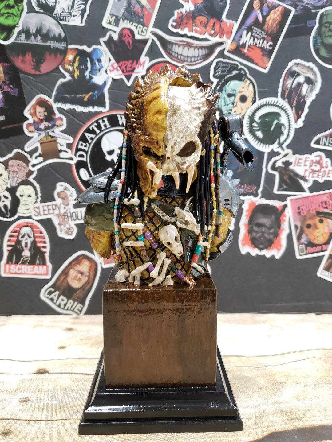 Predator Half Skull Sculpture - Etsy