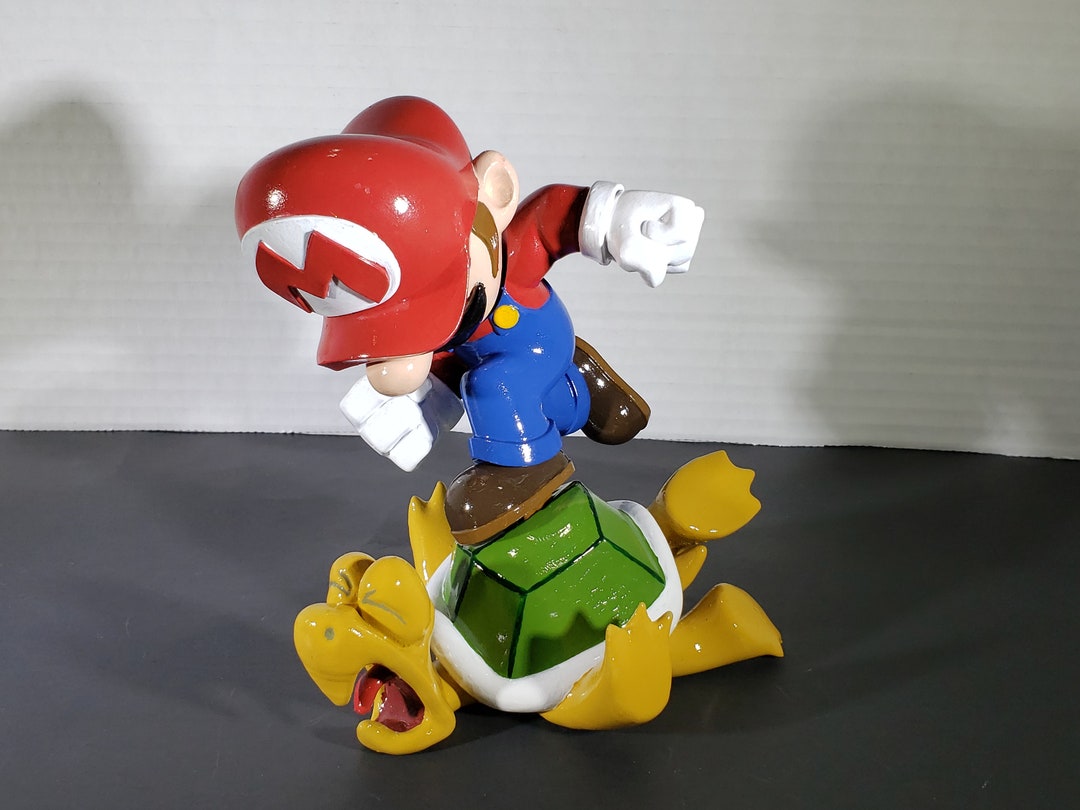 Mario and Koopa Troopa Statue - Etsy