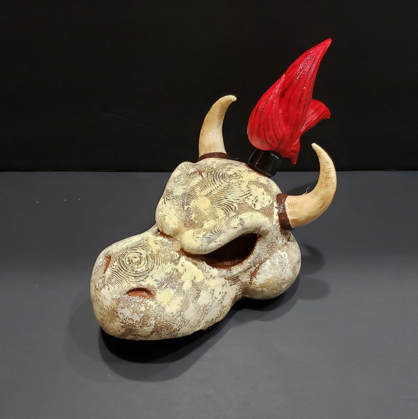 Mario and Luigi Skulls With Bowser - Etsy