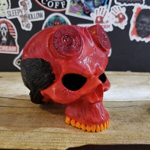 Hellboy Skull- Fan Art - Etsy