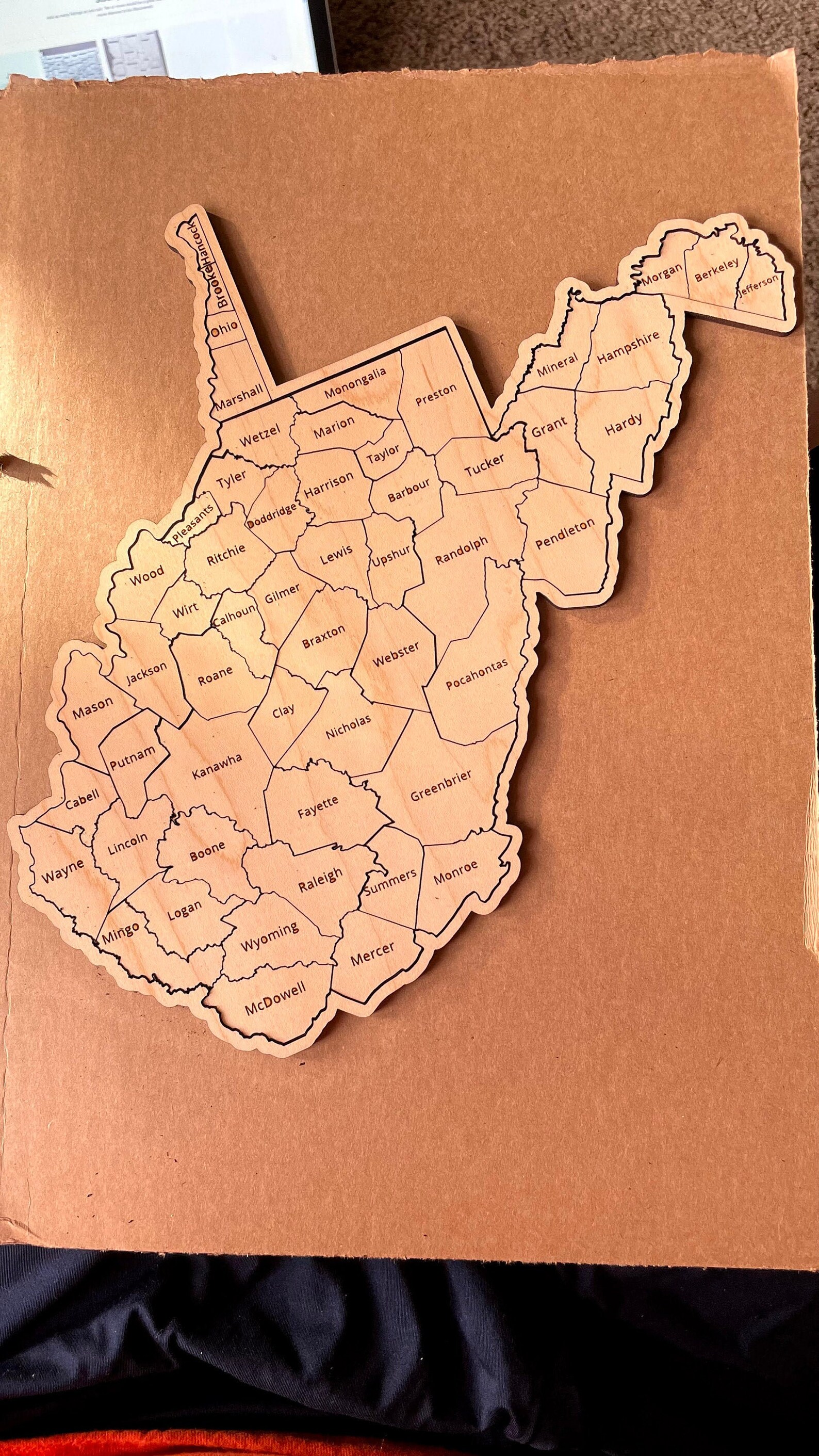 West Virginia Puzzle | Etsy
