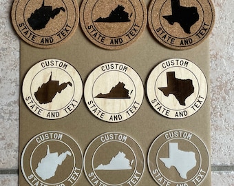 State Coasters | Etsy
