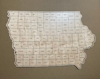 Iowa Jigsaw Puzzle - Etsy