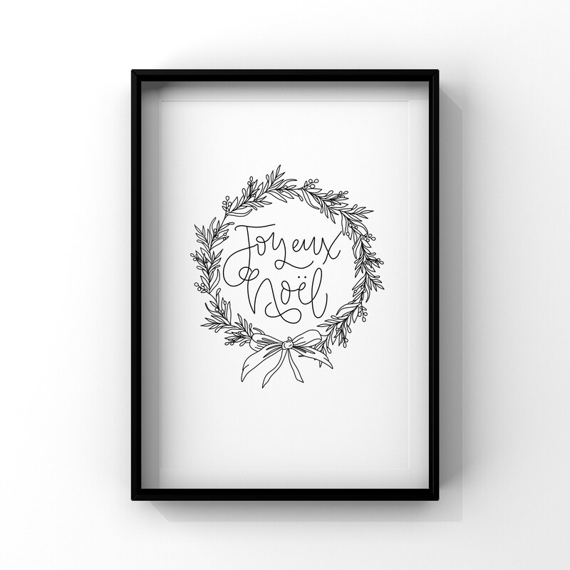 Joyeux Noel Sign - Etsy