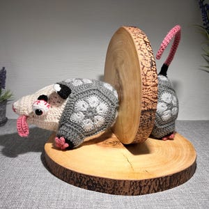 GORY Squashed Blossom the Opossum Door Stop Crochet Pattern, Possum Toy ...