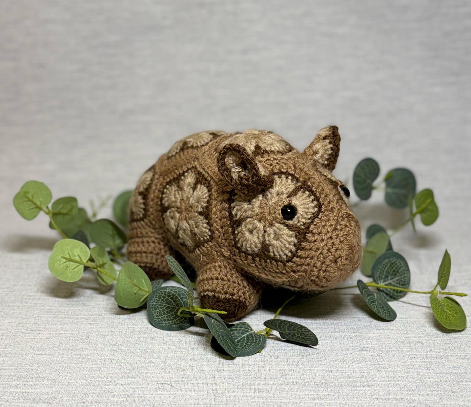 African Flower Design Wilbur the Wombat Crochet Pattern: (PDF Digital ...