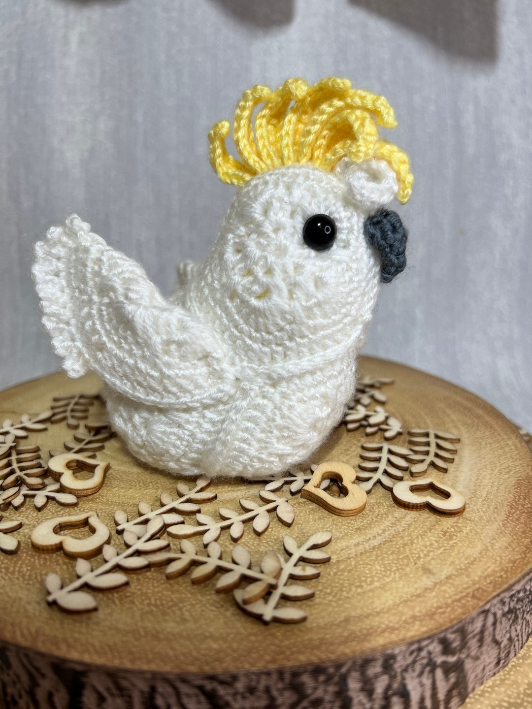 Cockatoo Crochet Pattern, Cobber the Cockatoo, Cockatoo African Flower ...