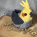Cockatiel Crochet Pattern Charlie the Cockatiel, Cockatiel African ...