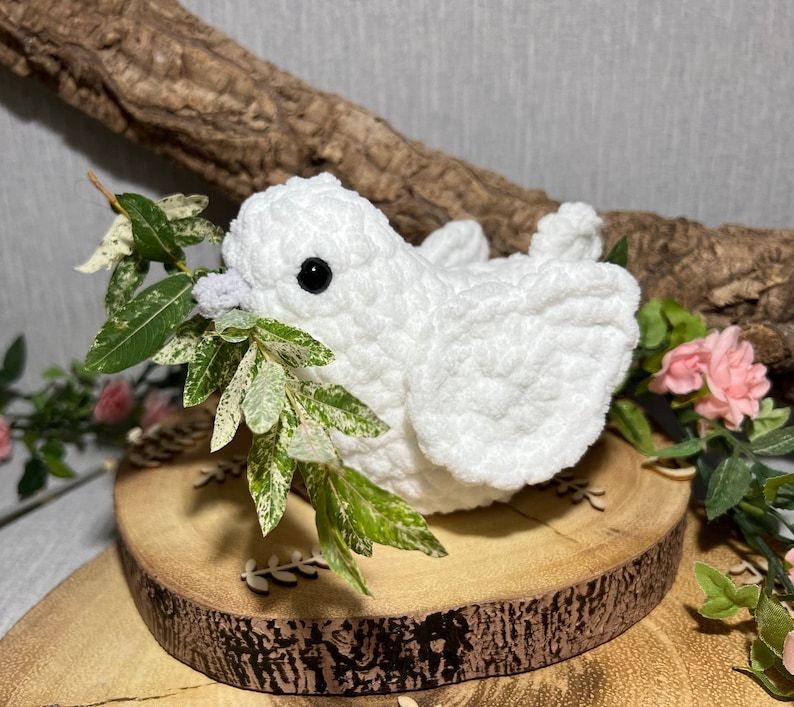 Dove Crochet Pattern: Plush Peace Dove, Beginner Friendly (PDF Digital ...