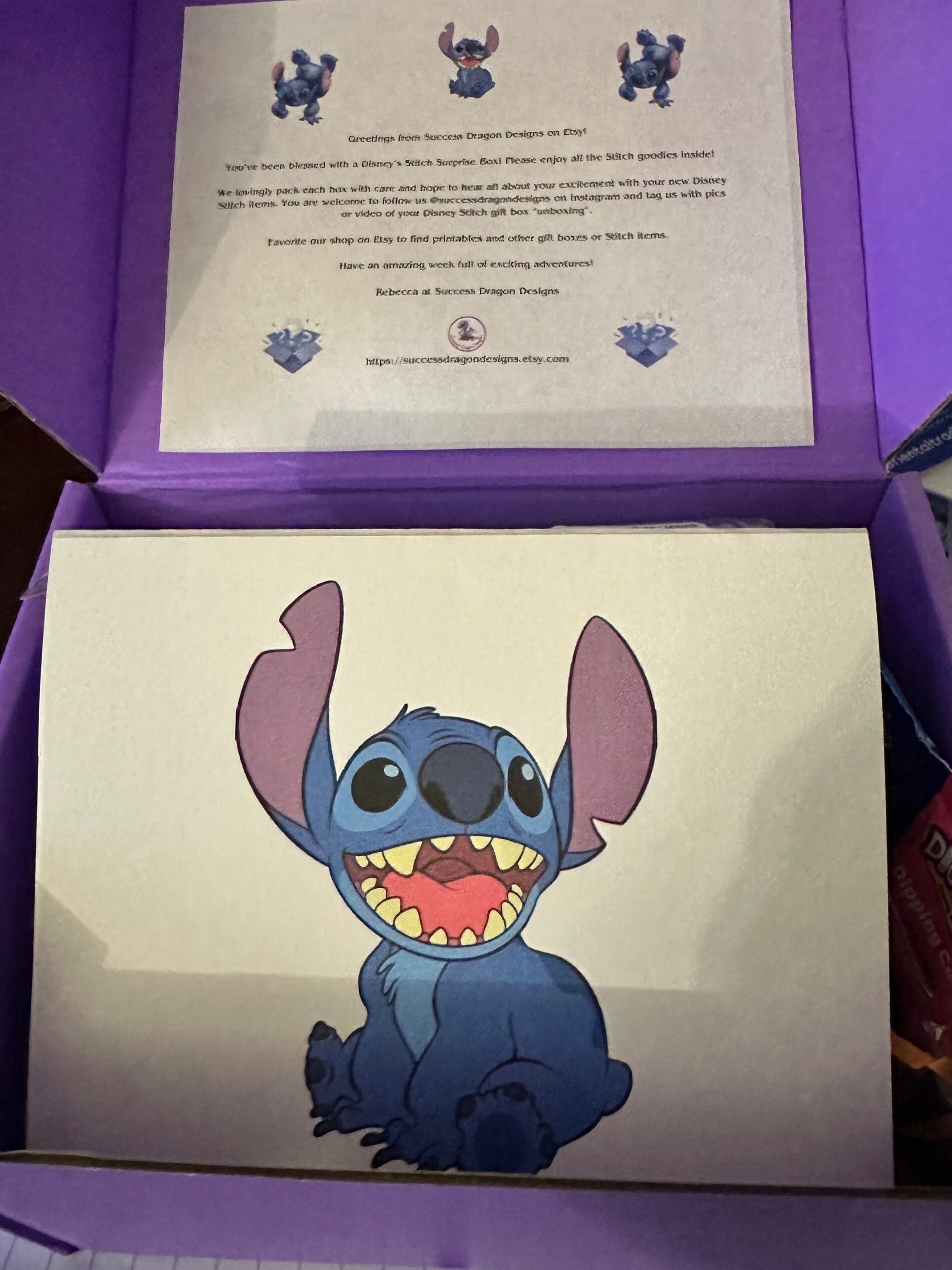 Disney Stitch Hat Plush Brush Gift Box Stitch Birthday Gift for Her ...