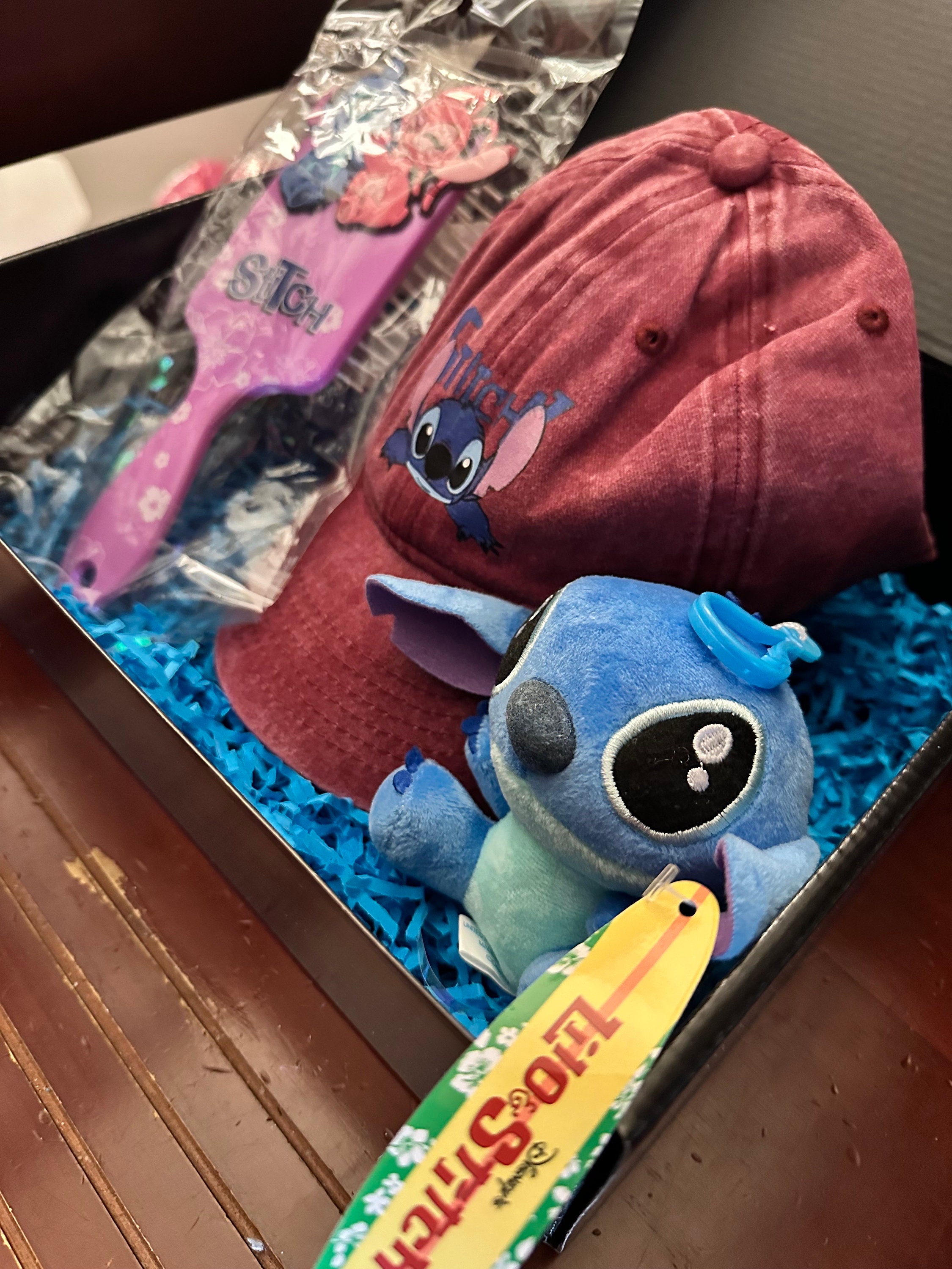 Disney Stitch Hat Plush Brush Gift Box Stitch Birthday Gift for Her ...