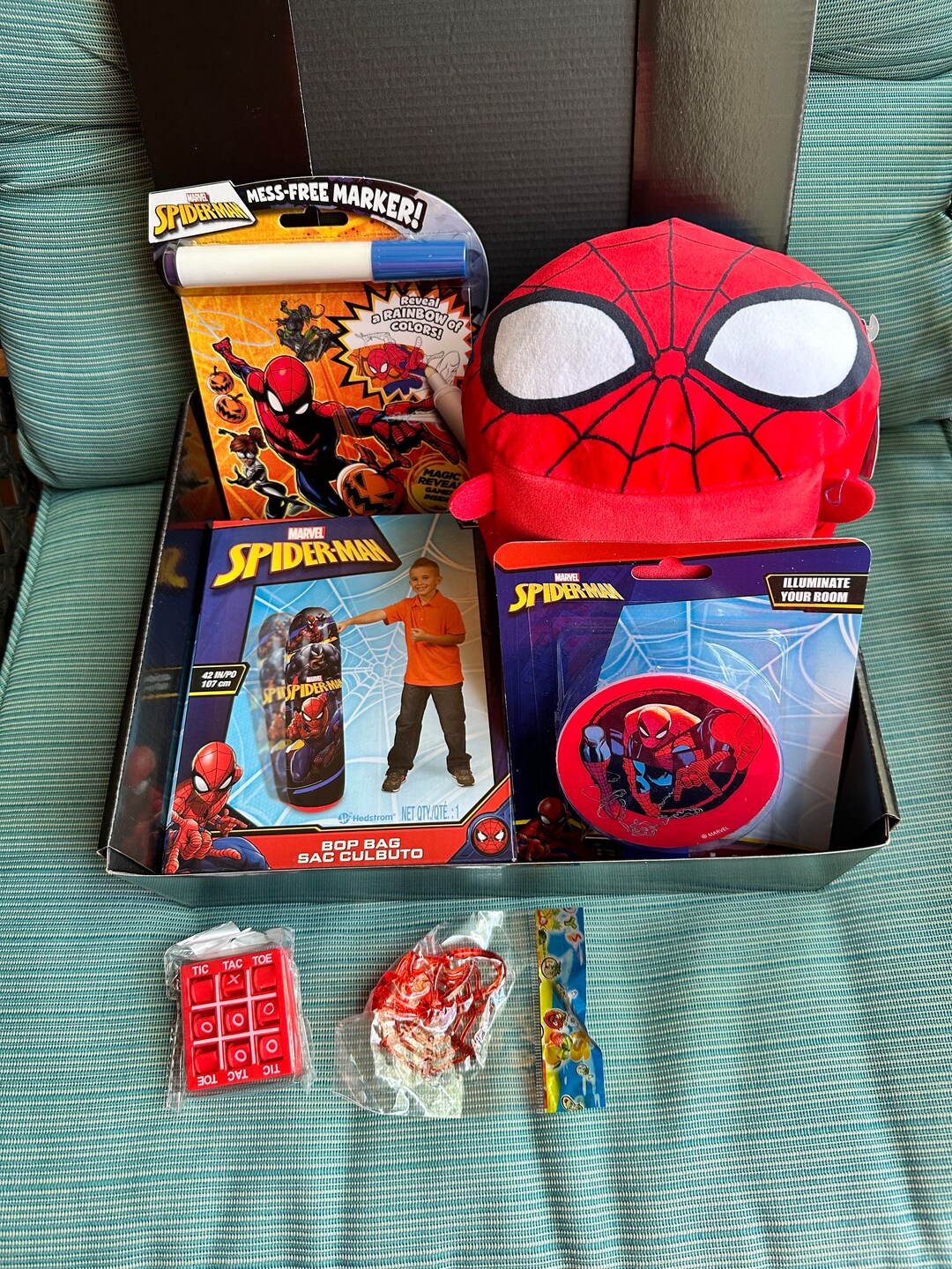 Spider-man Toys Gift Box Spiderman Plushie Tsum Tsum Kids Punching Bag ...