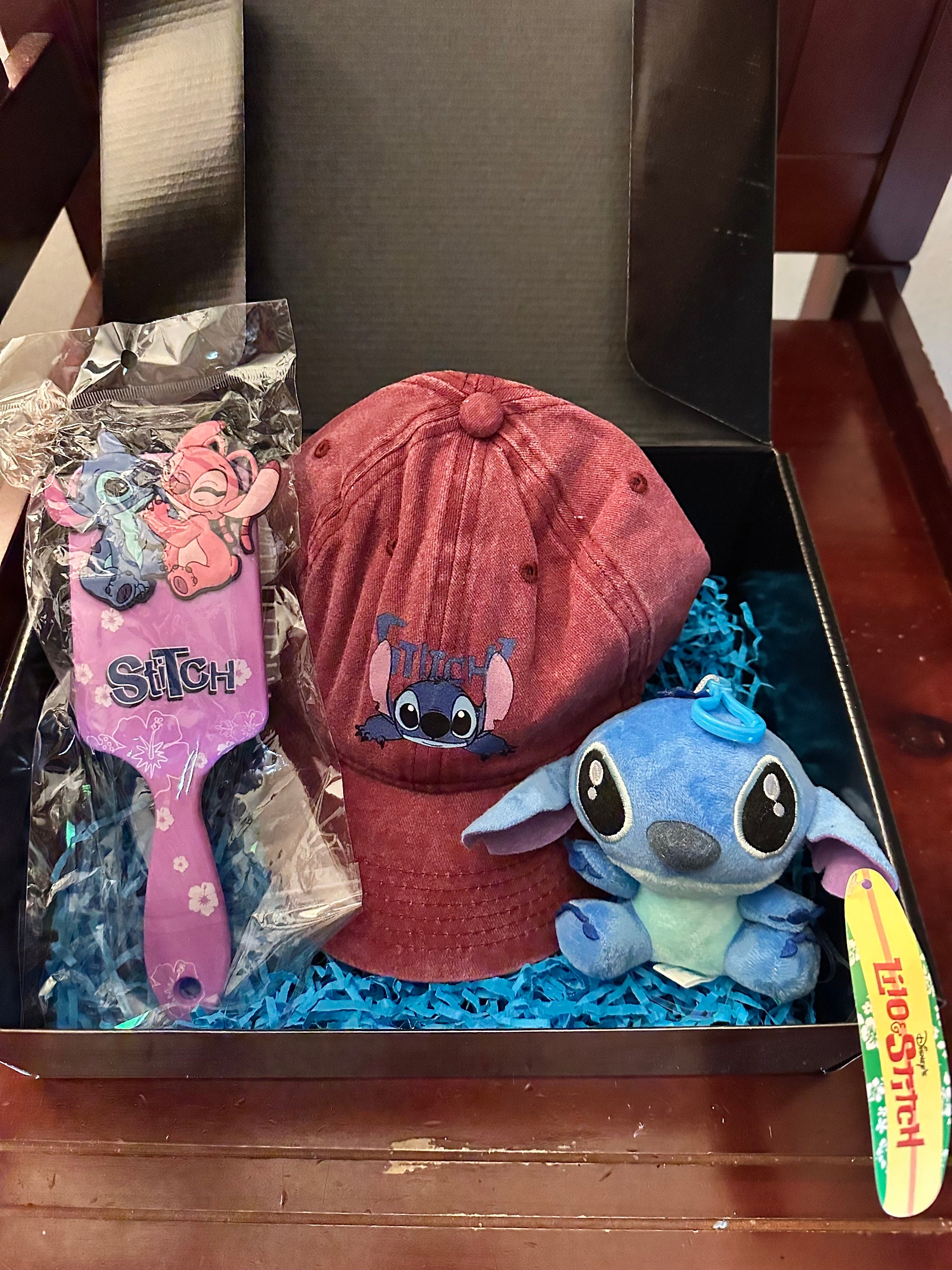 Disney Stitch Hat Plush Brush Gift Box Stitch Birthday Gift for Her ...