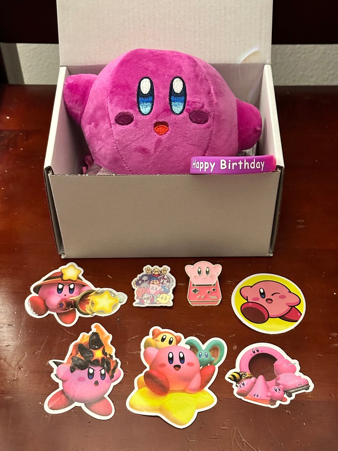 Kirby Birthday Gift Box PINK Kirby Birthday Party Gift Gamer Fan Kirby ...
