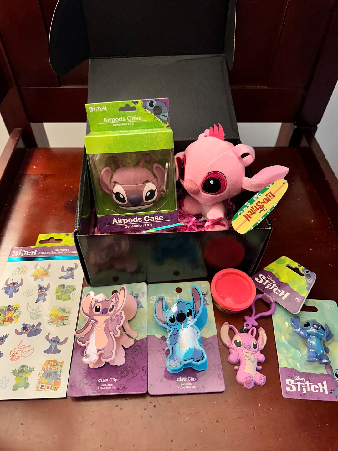 Disney Stitch Gift Box ANGEL Air Pods Case Stitch Birthday Box Stitch ...