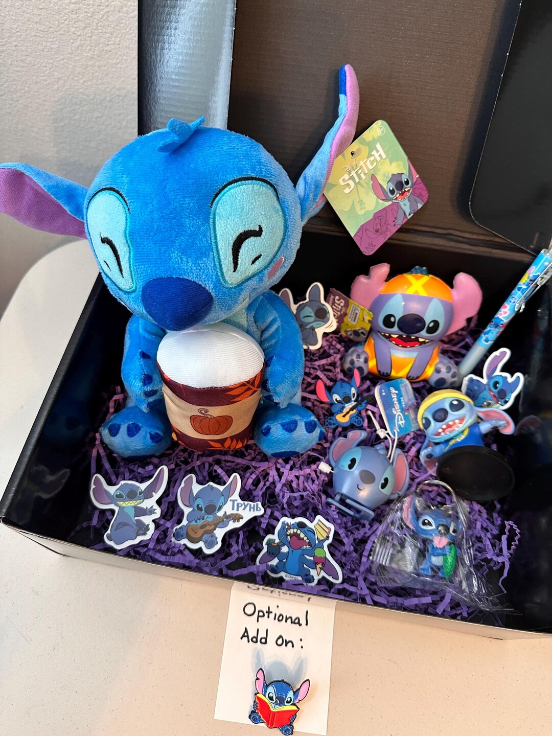 Disney Stitch Gift Box Pumpkin Spice Plush Stitch Kids Surprise Box ...