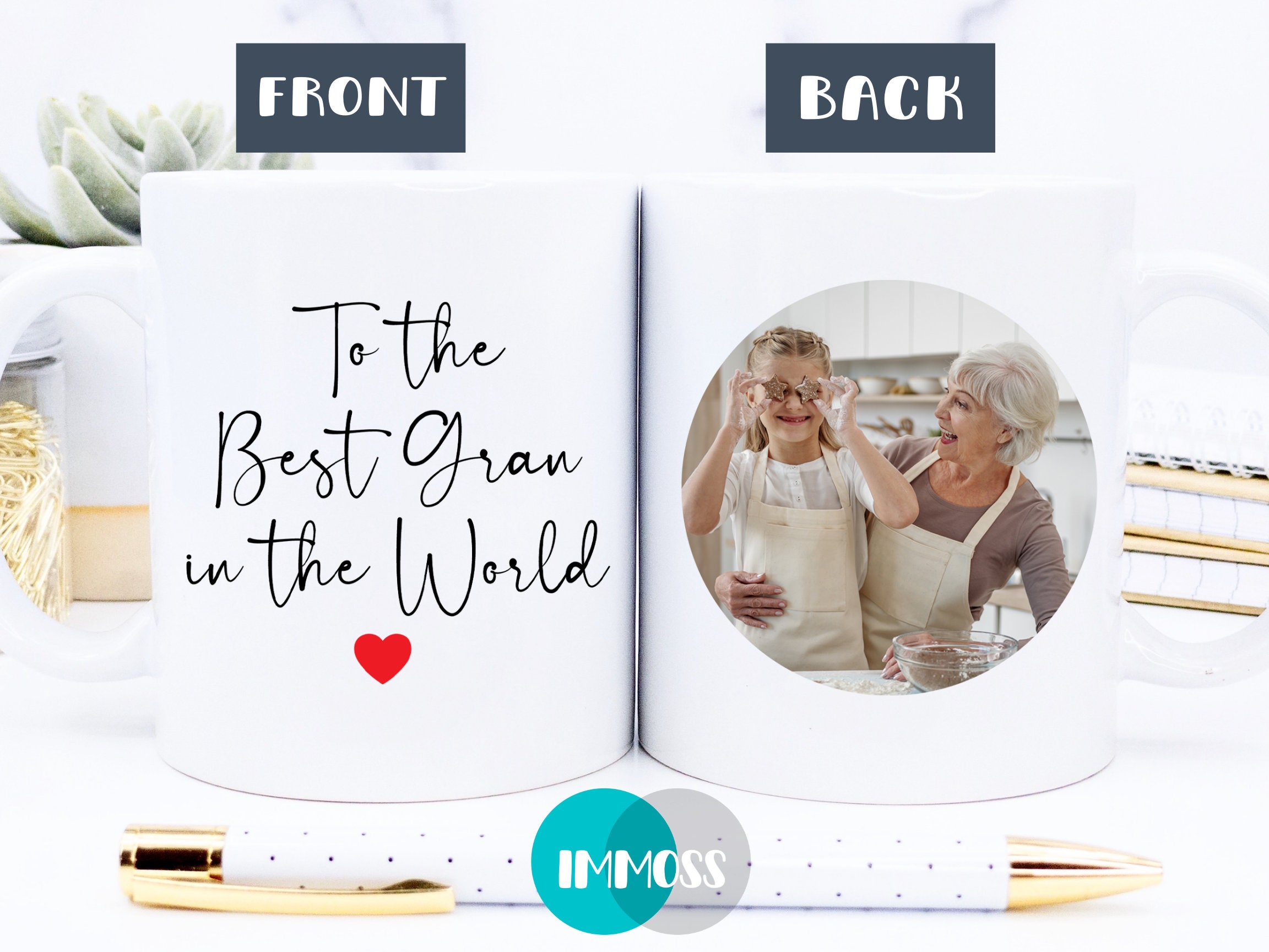 Personalised Gran Photo Mug Best Gran in the World New | Etsy UK