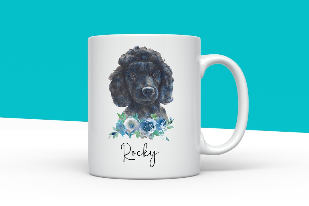 Personalised Black Poodle Poodle Mom Mug Poodle Mom Poodle Coffee Mug ...