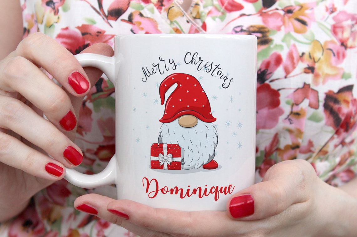Christmas Gonk Mug Personalise With Any Name Xmas Gonk Etsy
