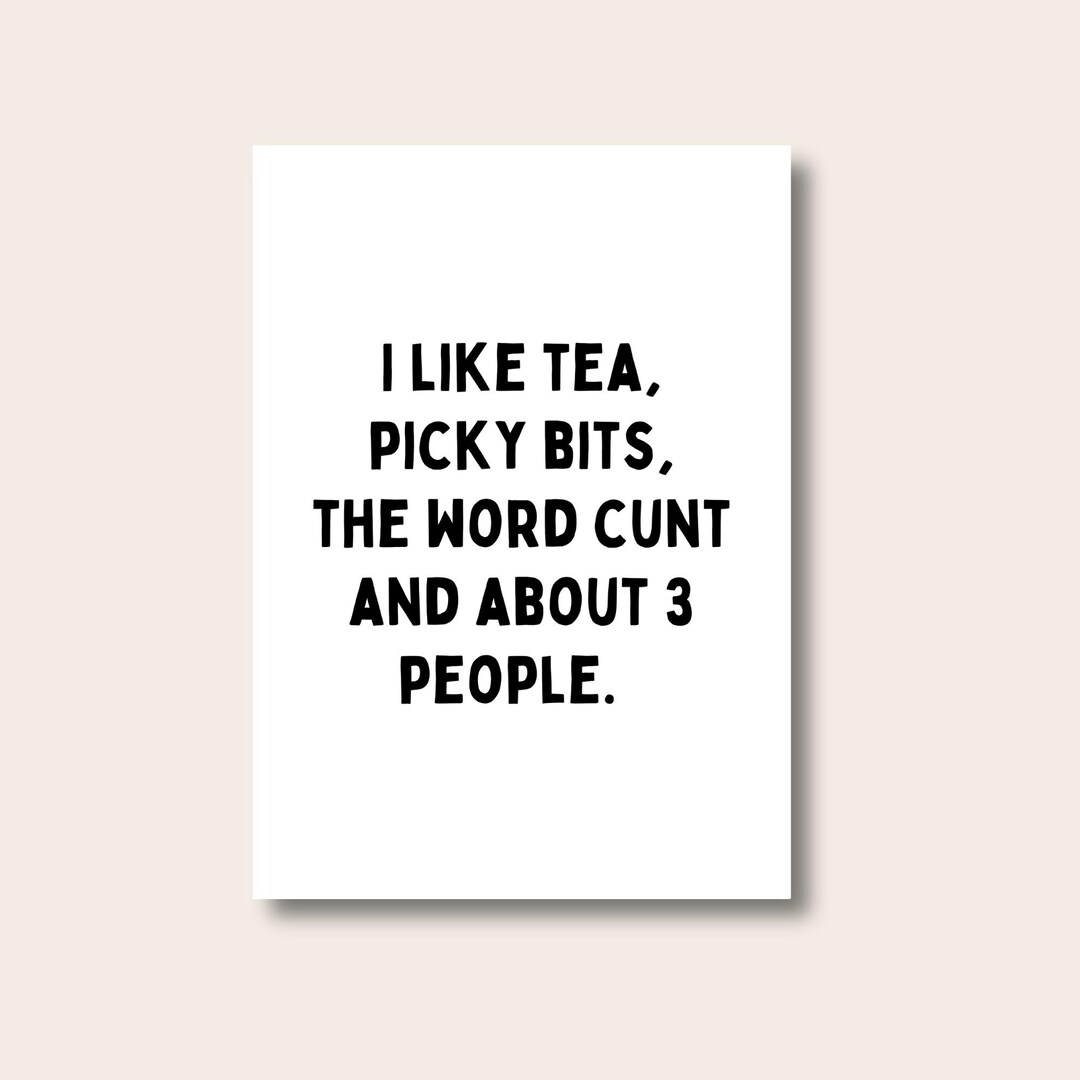 Funny Quote Print, Tea Quote Print, I Like Tea Print, Tea Prints ...